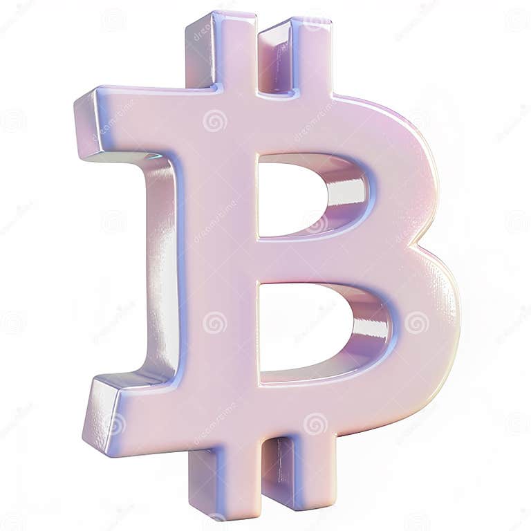 Digital Currency Symbol Displayed on a White Background Stock ...