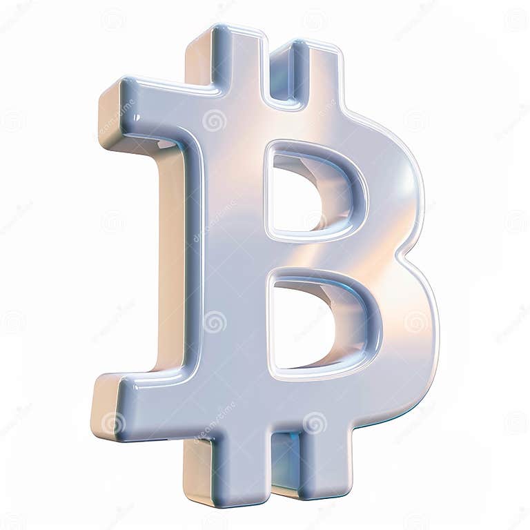 Digital Currency Symbol Displayed on a White Background Stock ...