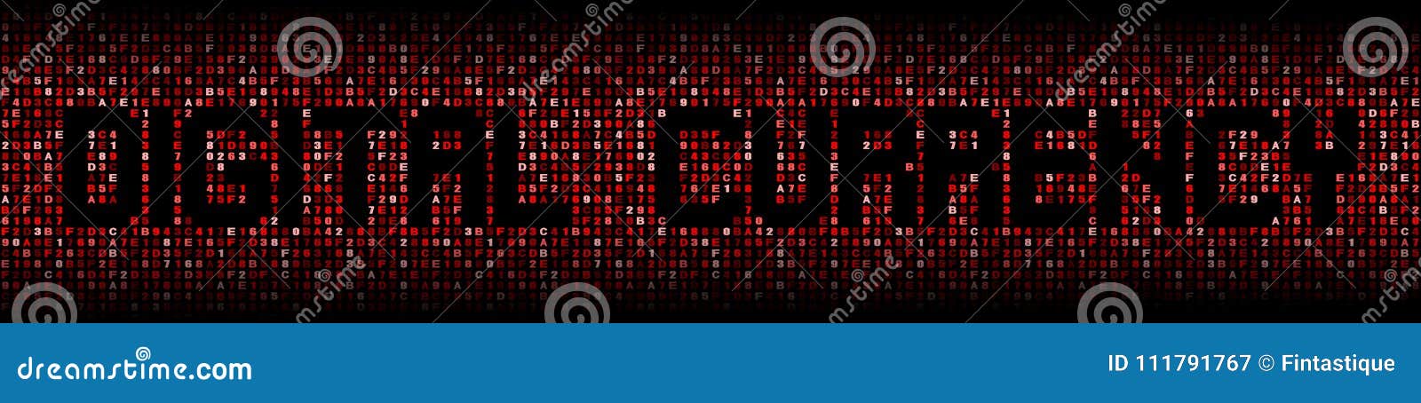 Digital Currency Text on Hex Code Illustration Stock Illustration ...