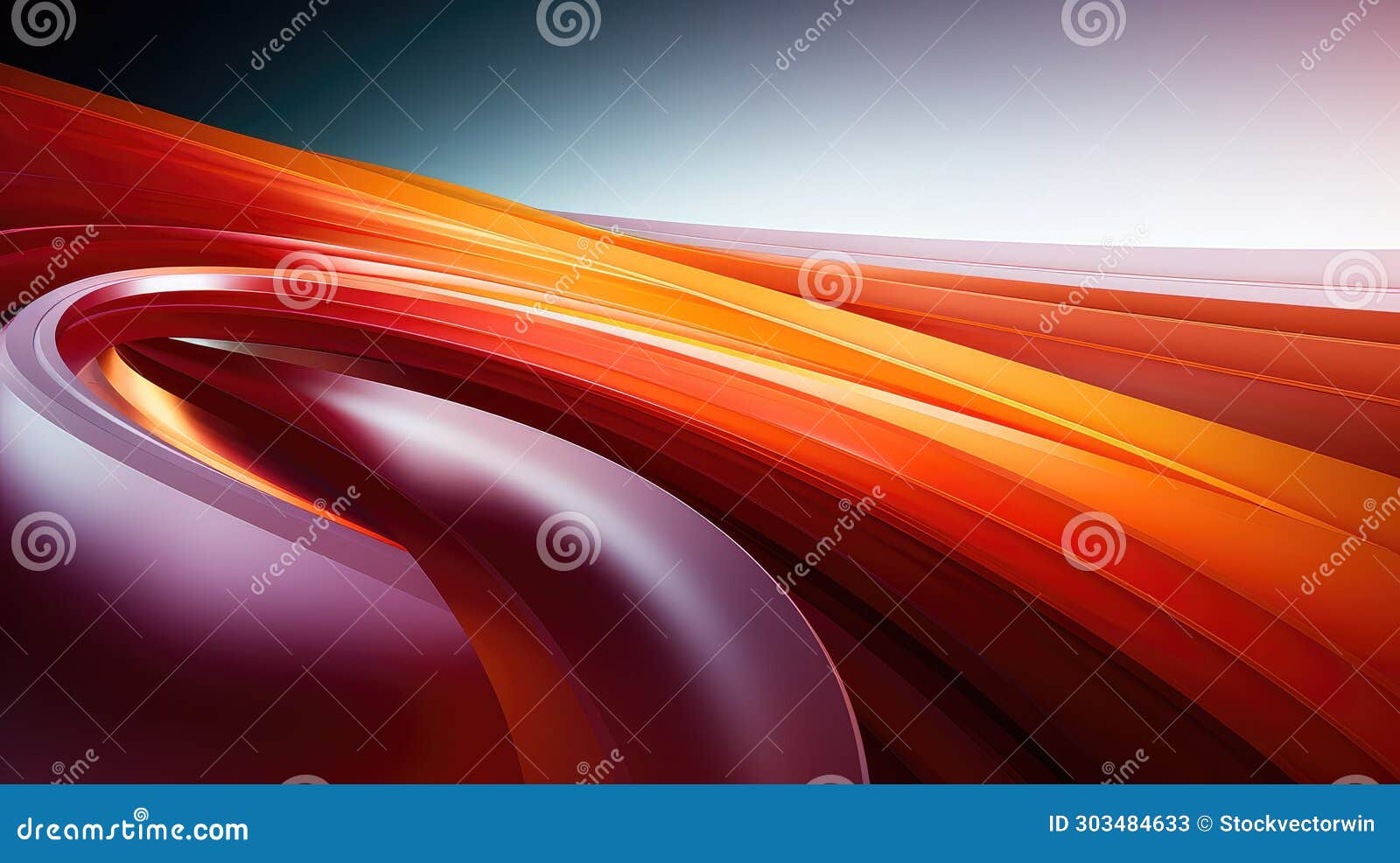Digital Curve Technology Background Stock Illustration - Illustration ...