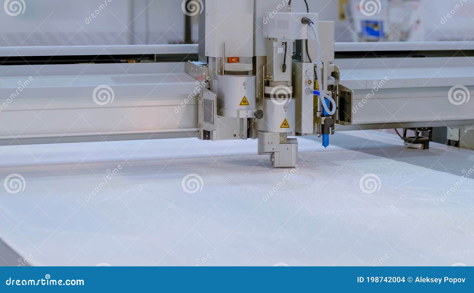 Digital Cutting System - Flatbed Cutter, Router during Work at ...