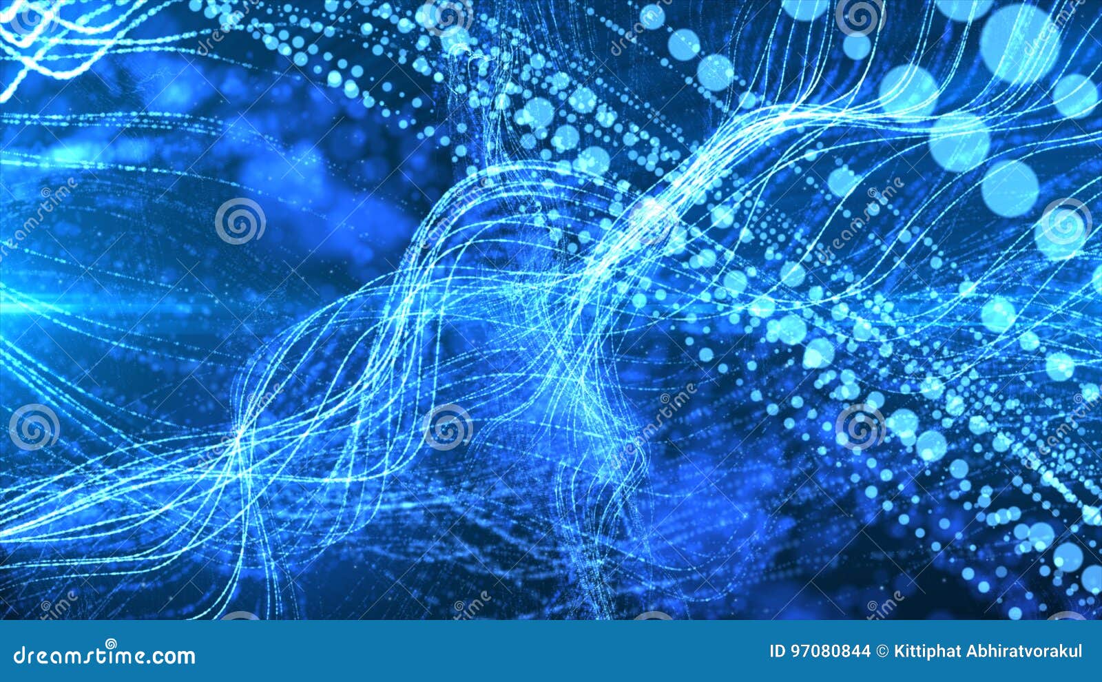 Digital Cyber Space Particles Stock Illustration - Illustration of ...