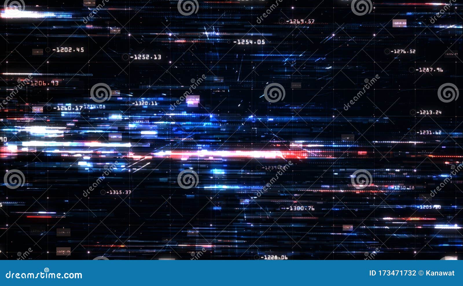 Digital Cyberspace and Digital Data Network Connections, Technology ...