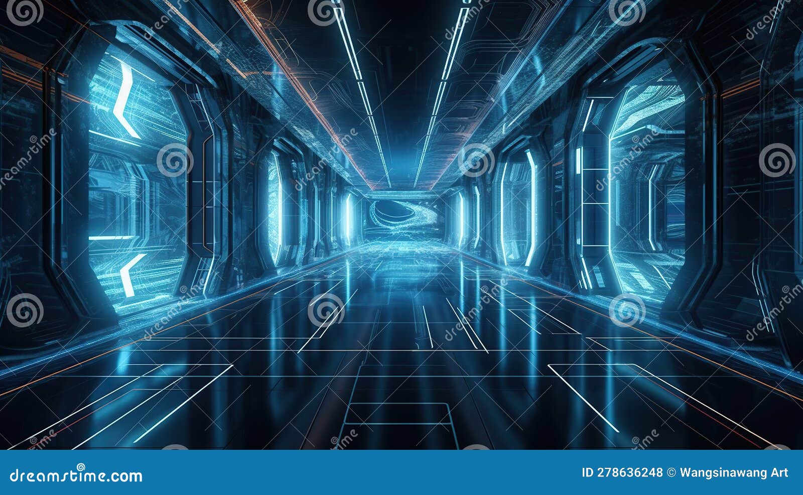 Digital Cyberspace High Tech Technology, Ai Generated Image Stock ...