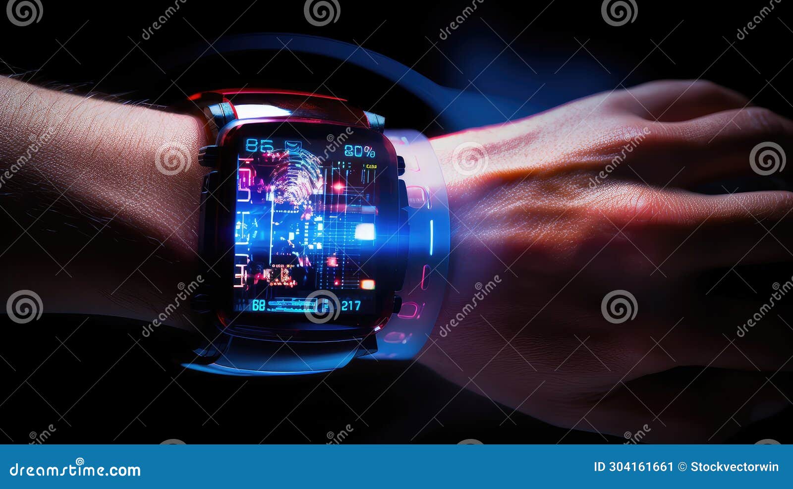 Digital Cyberspace Technology Background Stock Image - Image of ...
