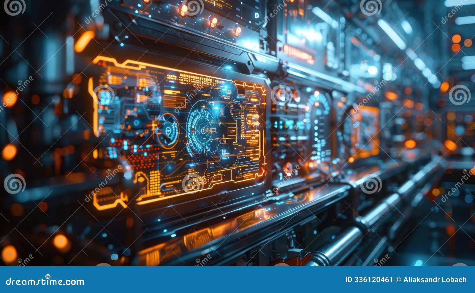 Digital Cyberspace Technology Connecting To a Data Transmission Network ...