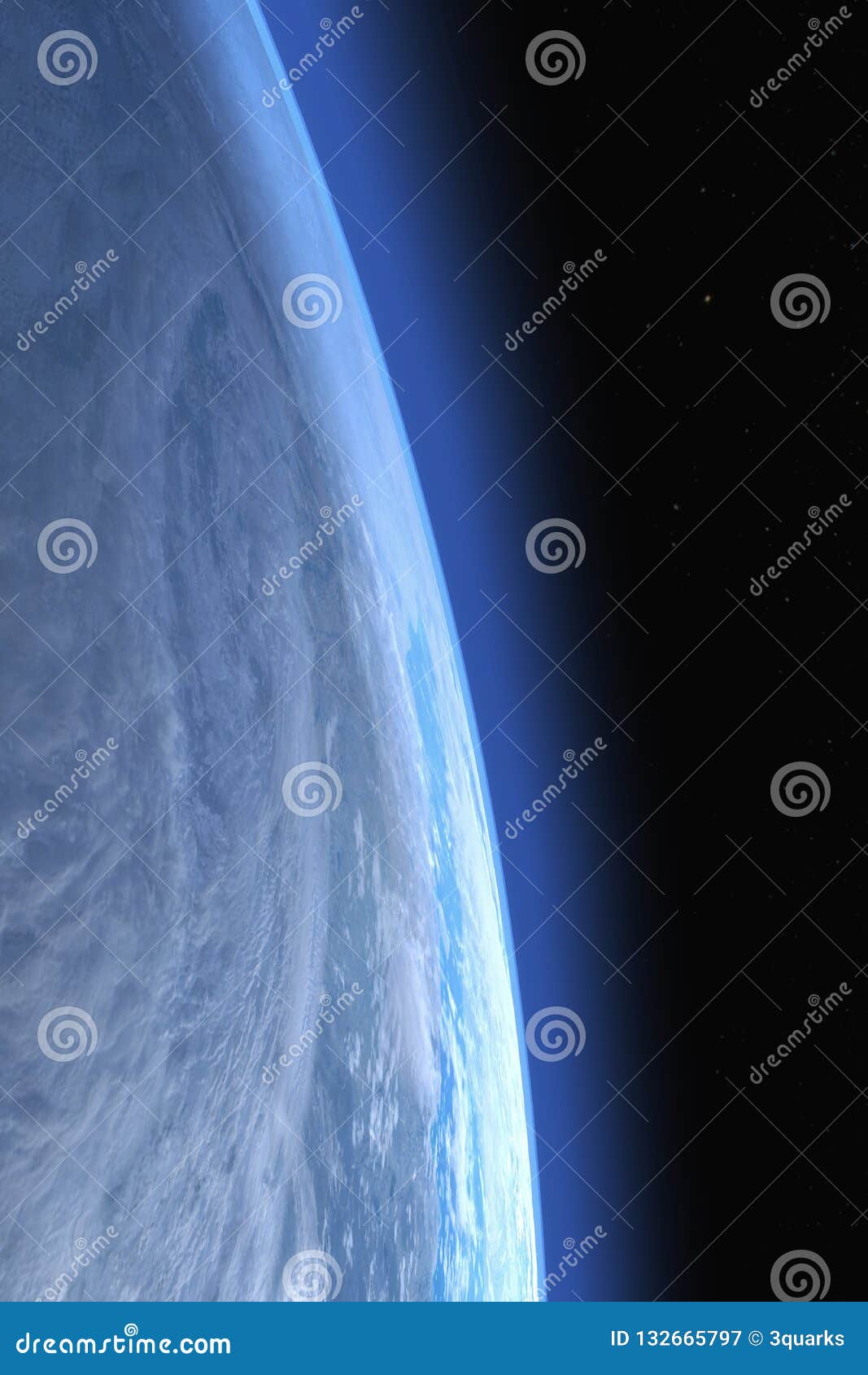 3D Illustration of the Earth Atmosphere Stock Illustration ...