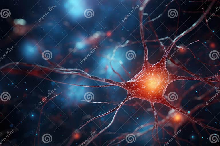 Digital 3d Rendering of an Active Neural Network Synapse with Dynamic ...