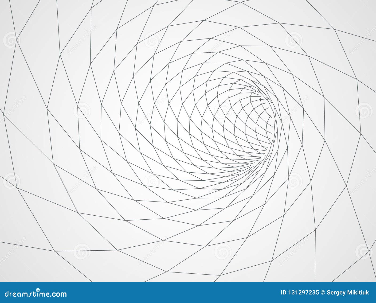 Digital 3d Wireframe Tunnel. Vector Background. Stock Vector - Illustration of hole, cosmic ...