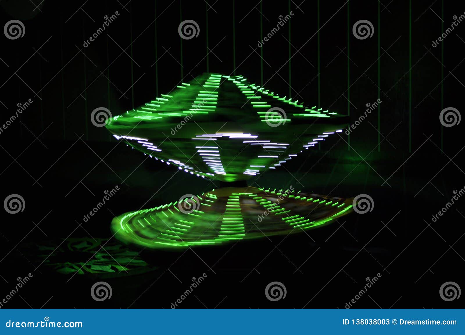 Digital Dance in Green or Abstract Figure Stock Image - Image of shadow ...