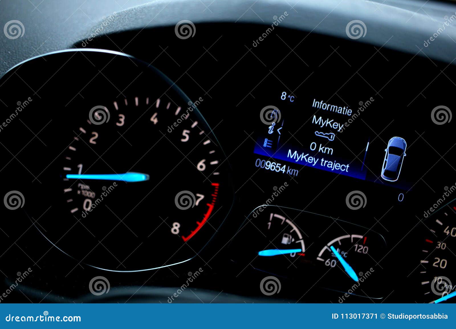 Modern car Dashboard stock image. Image of illuminated - 113017371