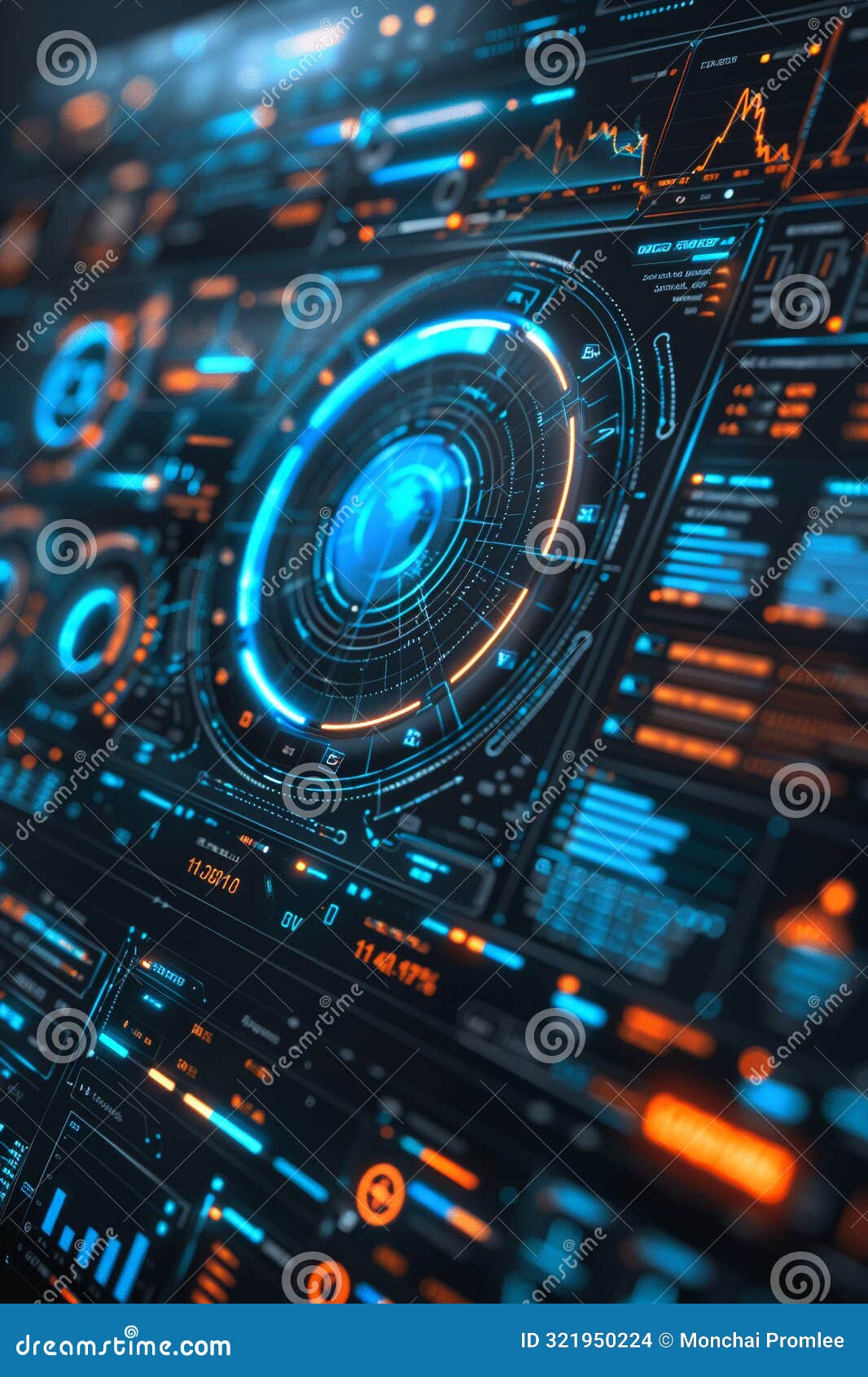 Digital Dashboard Showing Team Collaboration Metrics, Data ...