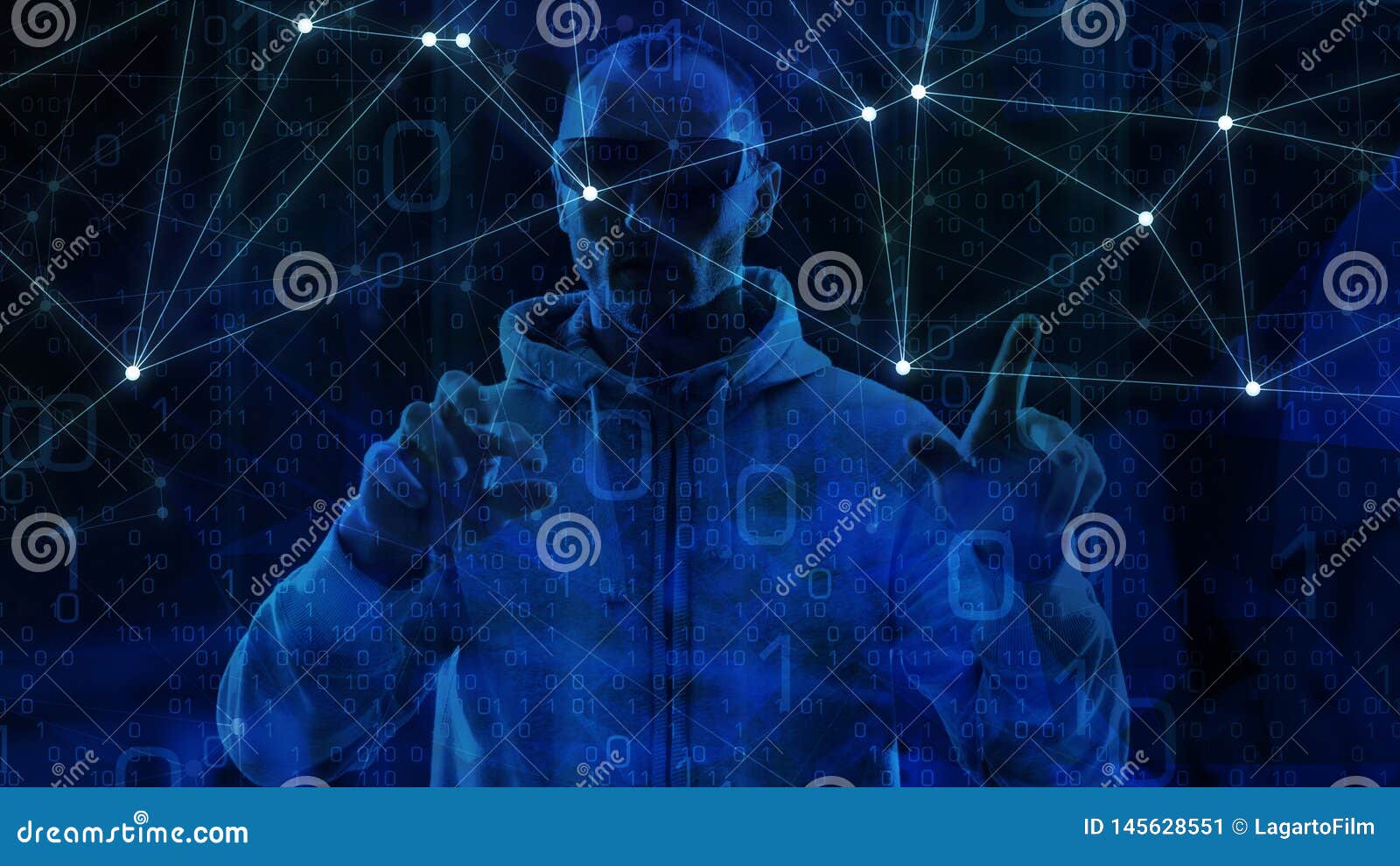 Digital Data Attack in Cloud Big Data Technology Concept, Abstract Concept, Random Code Stock ...