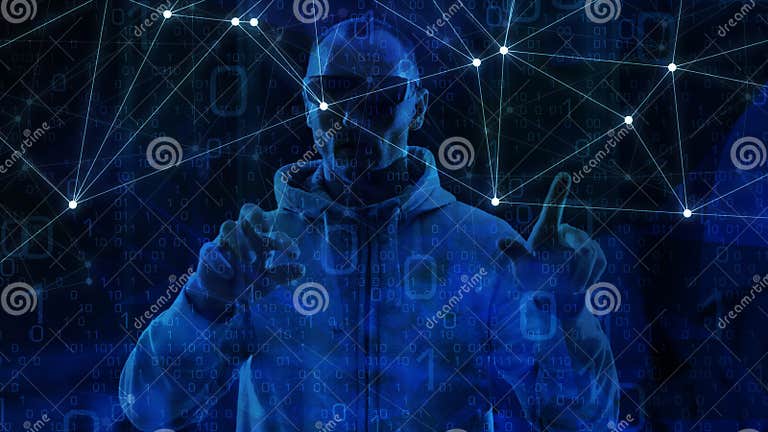 Digital Data Attack in Cloud Big Data Technology Concept, Abstract Concept, Random Code Stock ...