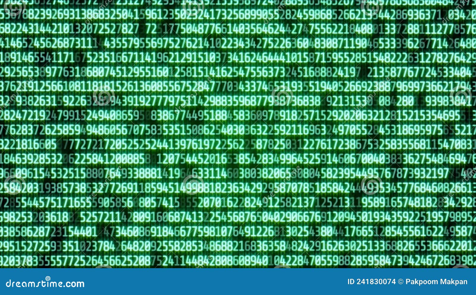 Digital Data Binary Code Number Random Simulation Technology Abstract Futuristic Statistic