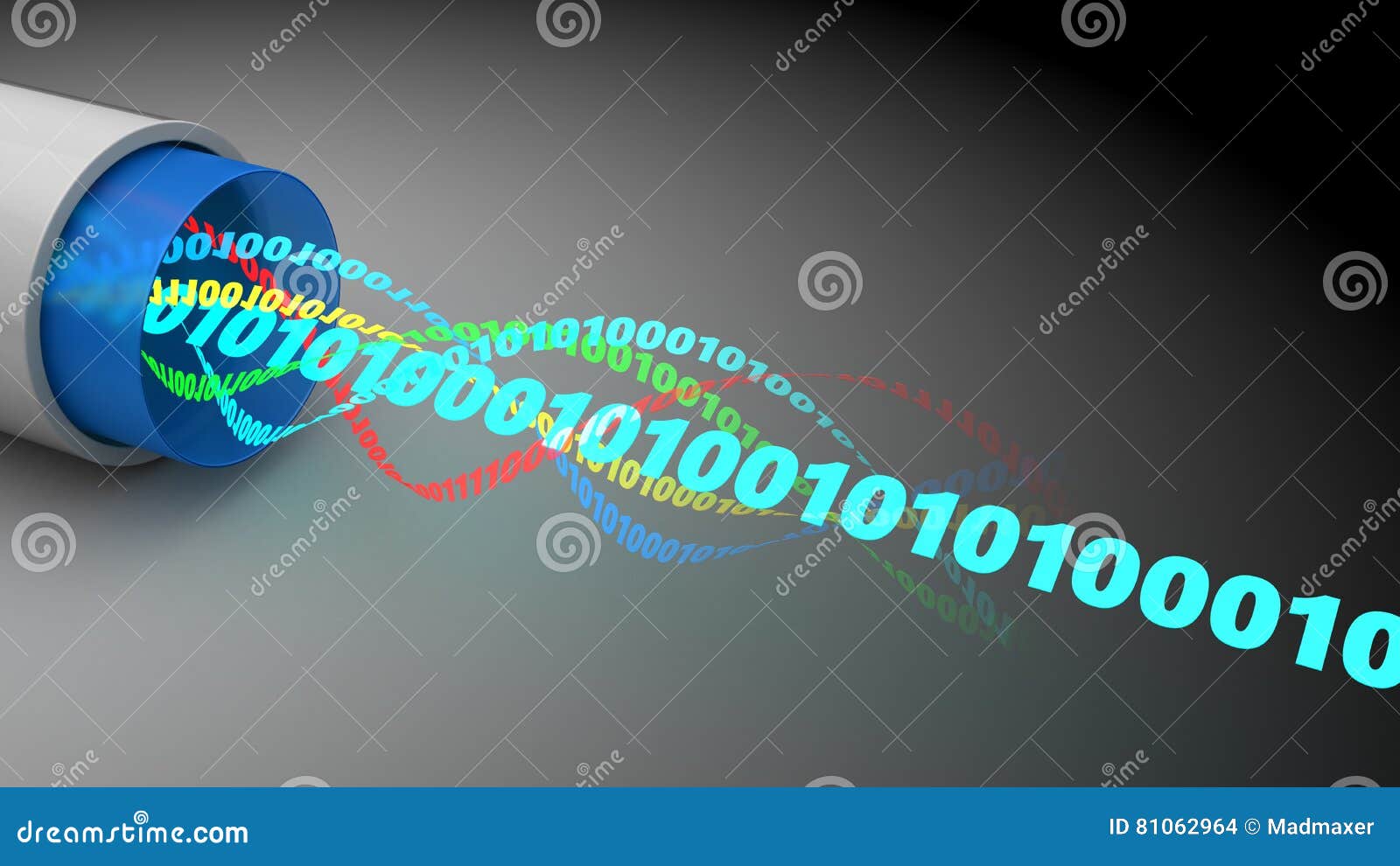 Digital data cable stock illustration. Illustration of blue - 81062964