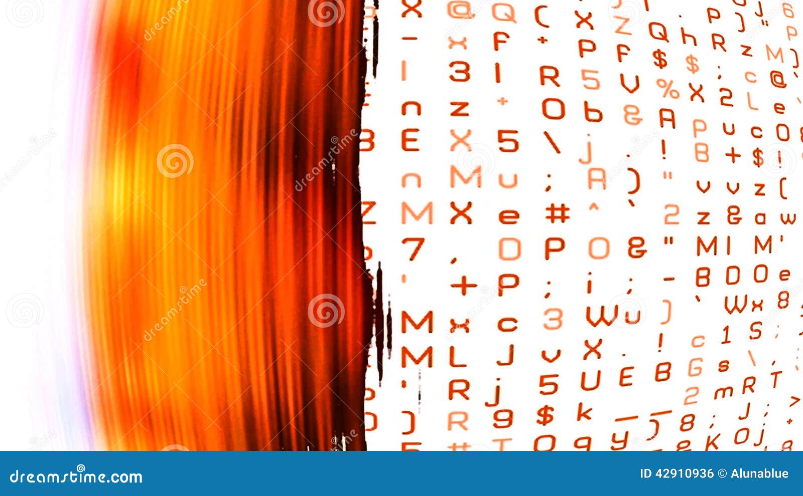 Digital Data Chaos 0236 stock illustration. Illustration of computer ...