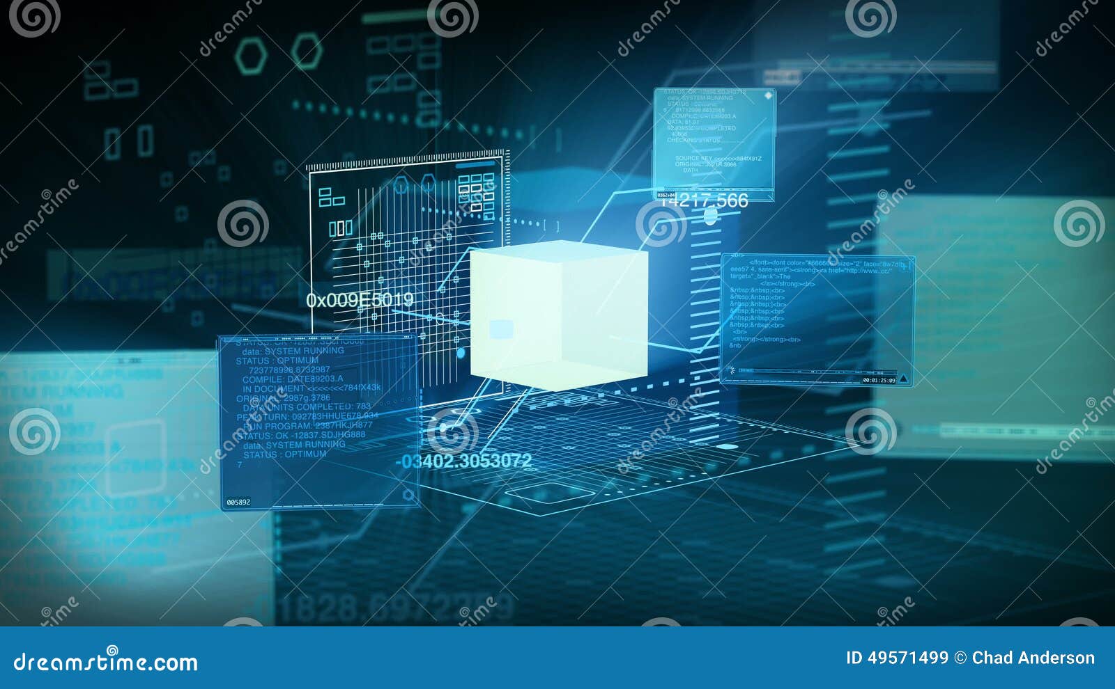 Digital Data Code Network Interface Technology Stock Footage & Videos ...