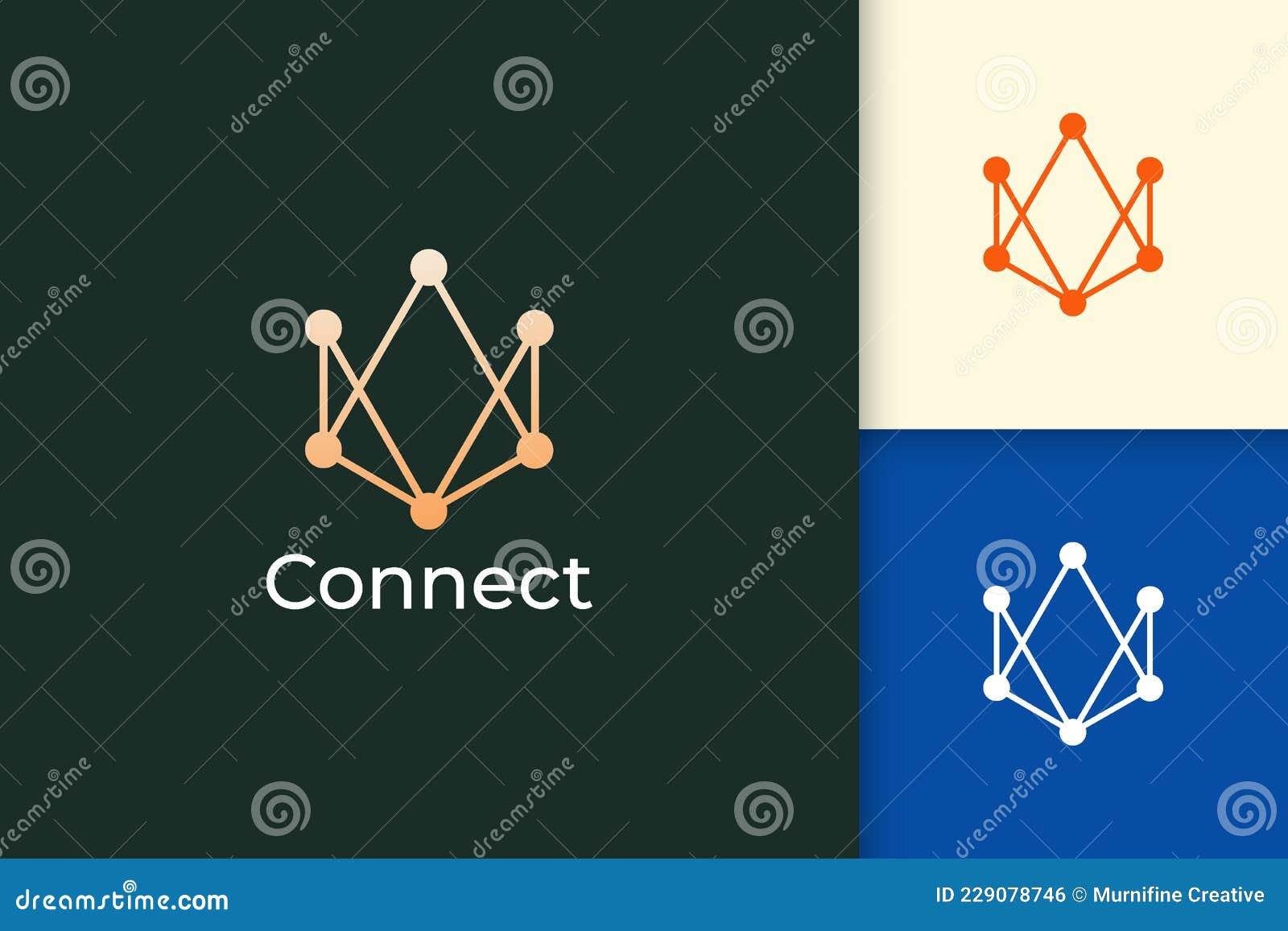 Digital Data or Connect Logo Concept for Technology Company Stock ...
