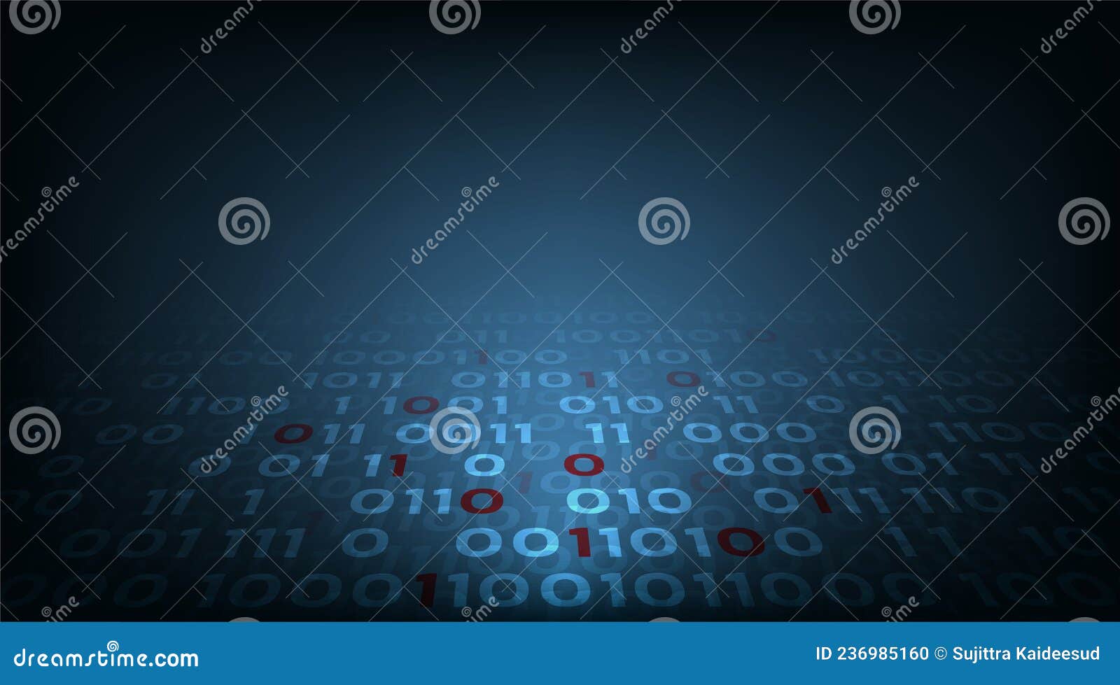 Digital Data Cyber Attack Concept. Stock Vector - Illustration of ...