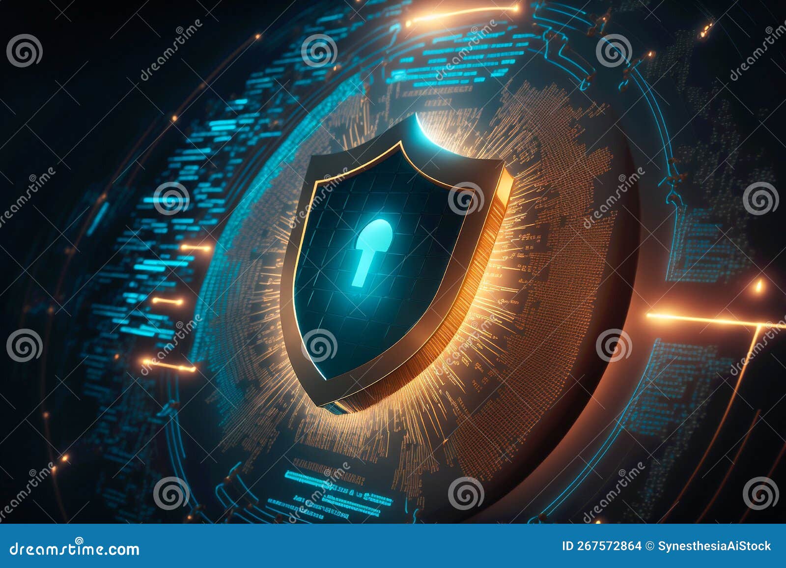 Digital Data and Cyber Security Protection Concept Technology. Identity ...