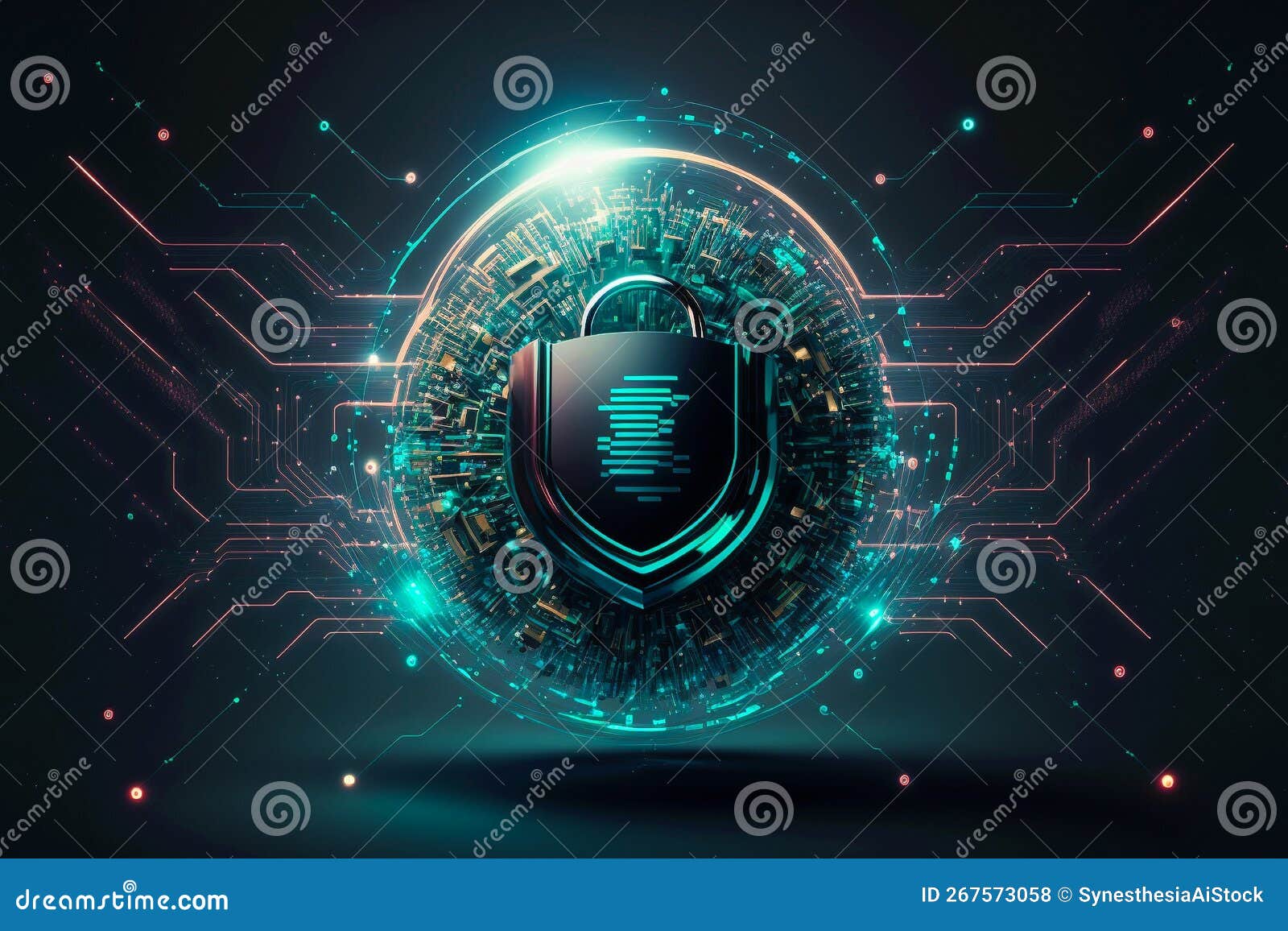 Digital Data and Cyber Security Protection Concept Technology. Identity ...