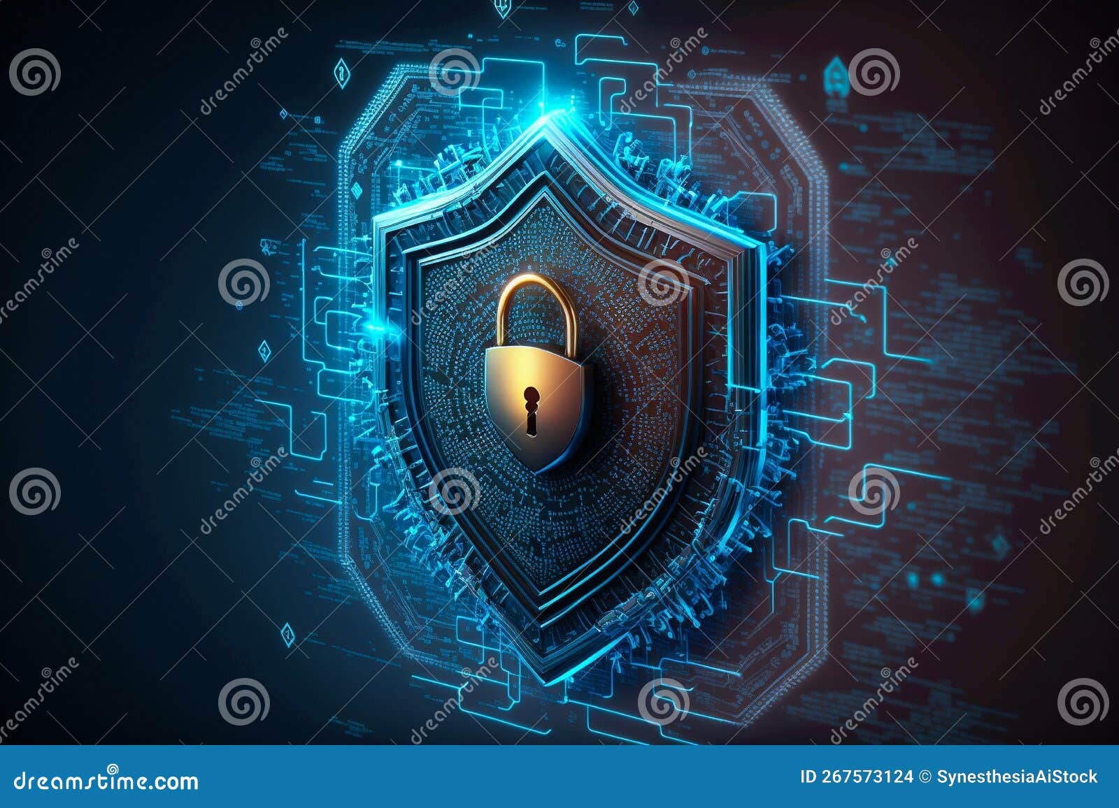 Digital Data and Cyber Security Protection Concept Technology. Identity ...