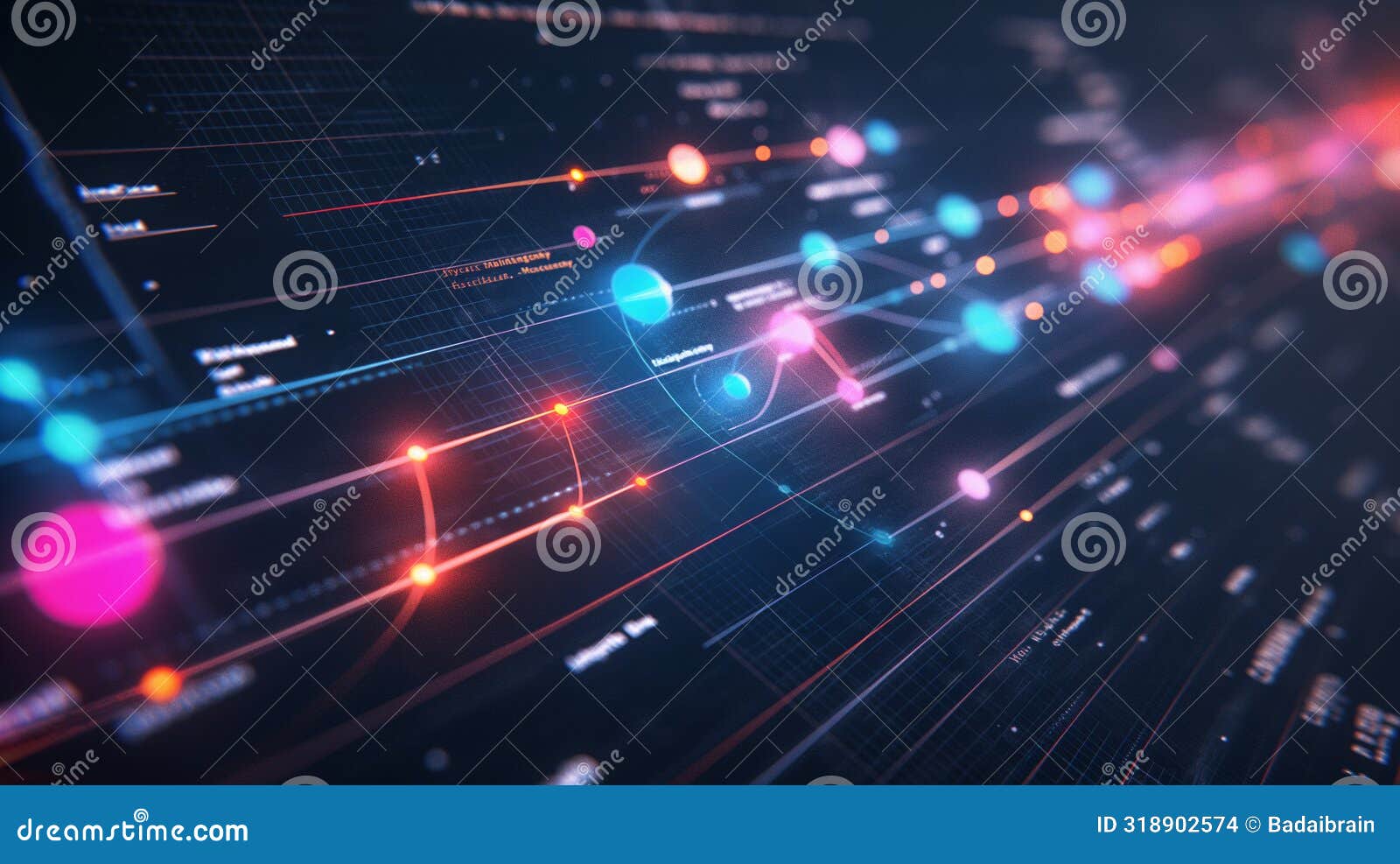 Digital data exchange stock photo. Image of light, stage - 318902574