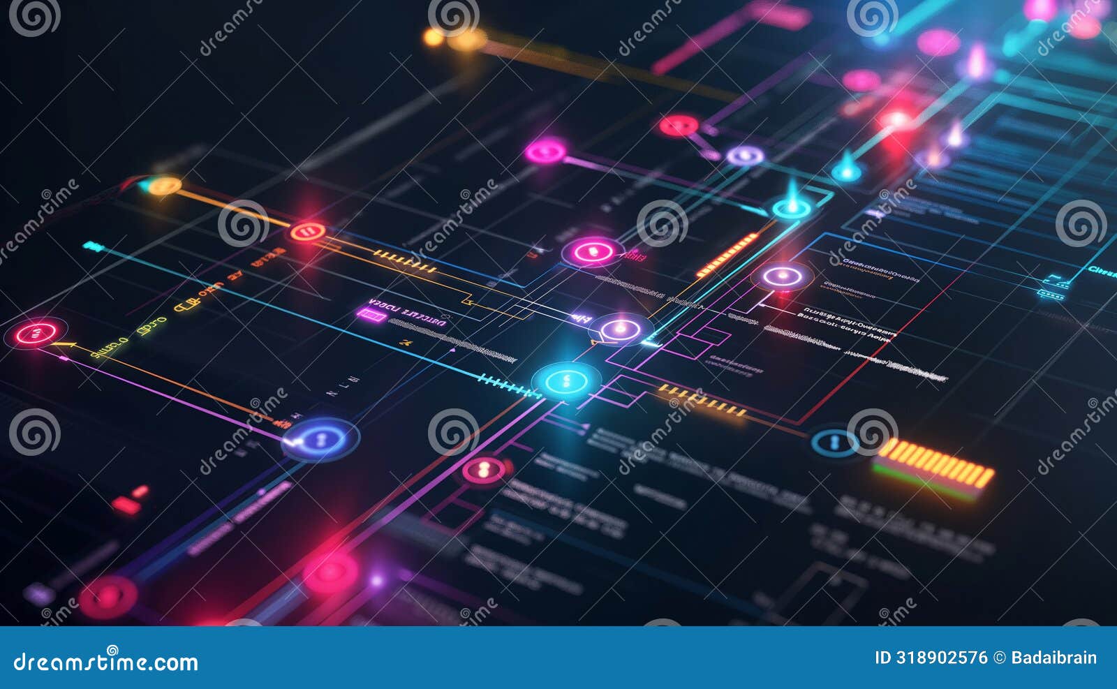 Digital data exchange stock photo. Image of stage, schemas - 318902576