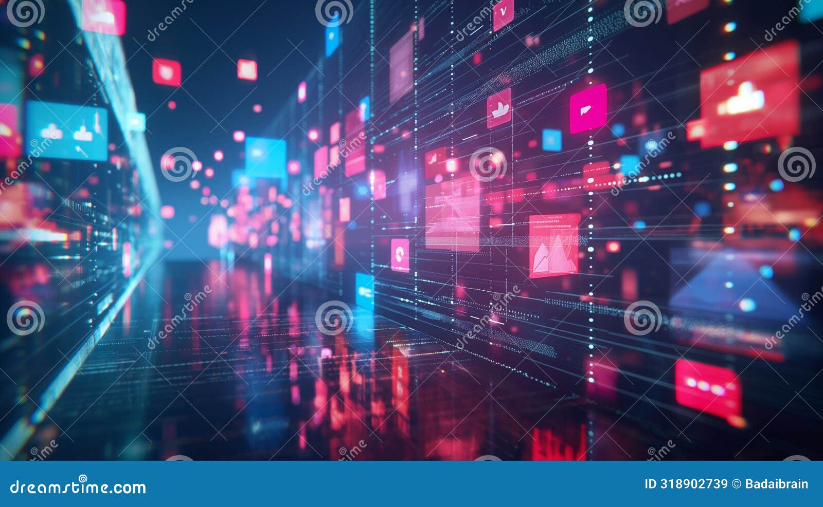 Digital data exchange stock image. Image of performance - 318902739