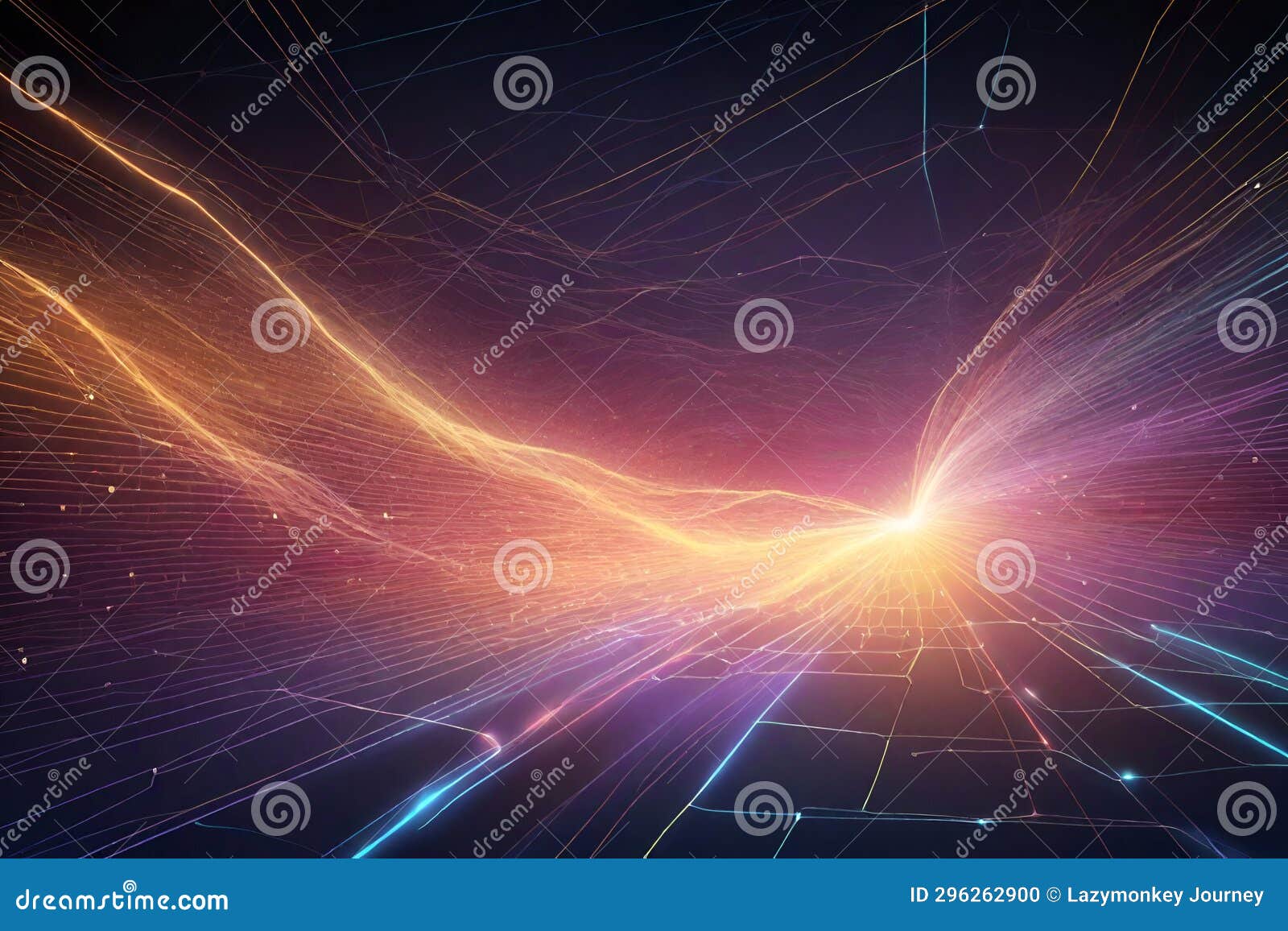Digital Data Flow Background. Big Data Technology Line Stock ...