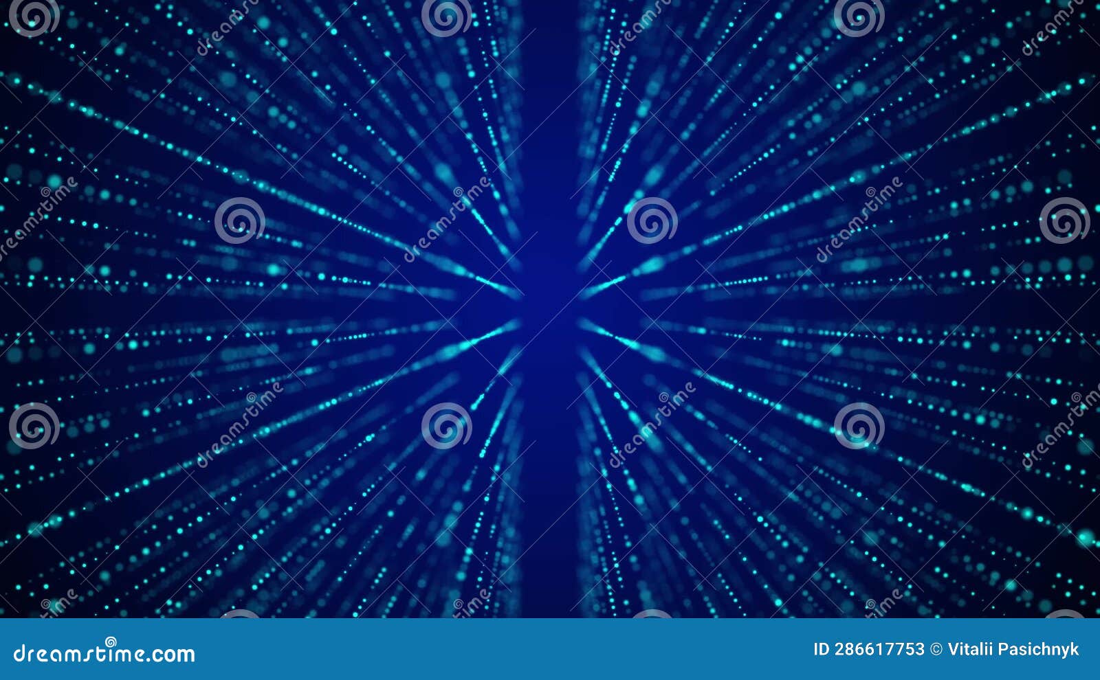 Digital Data Flow. Network Connection Structure. Big Data Visualization ...