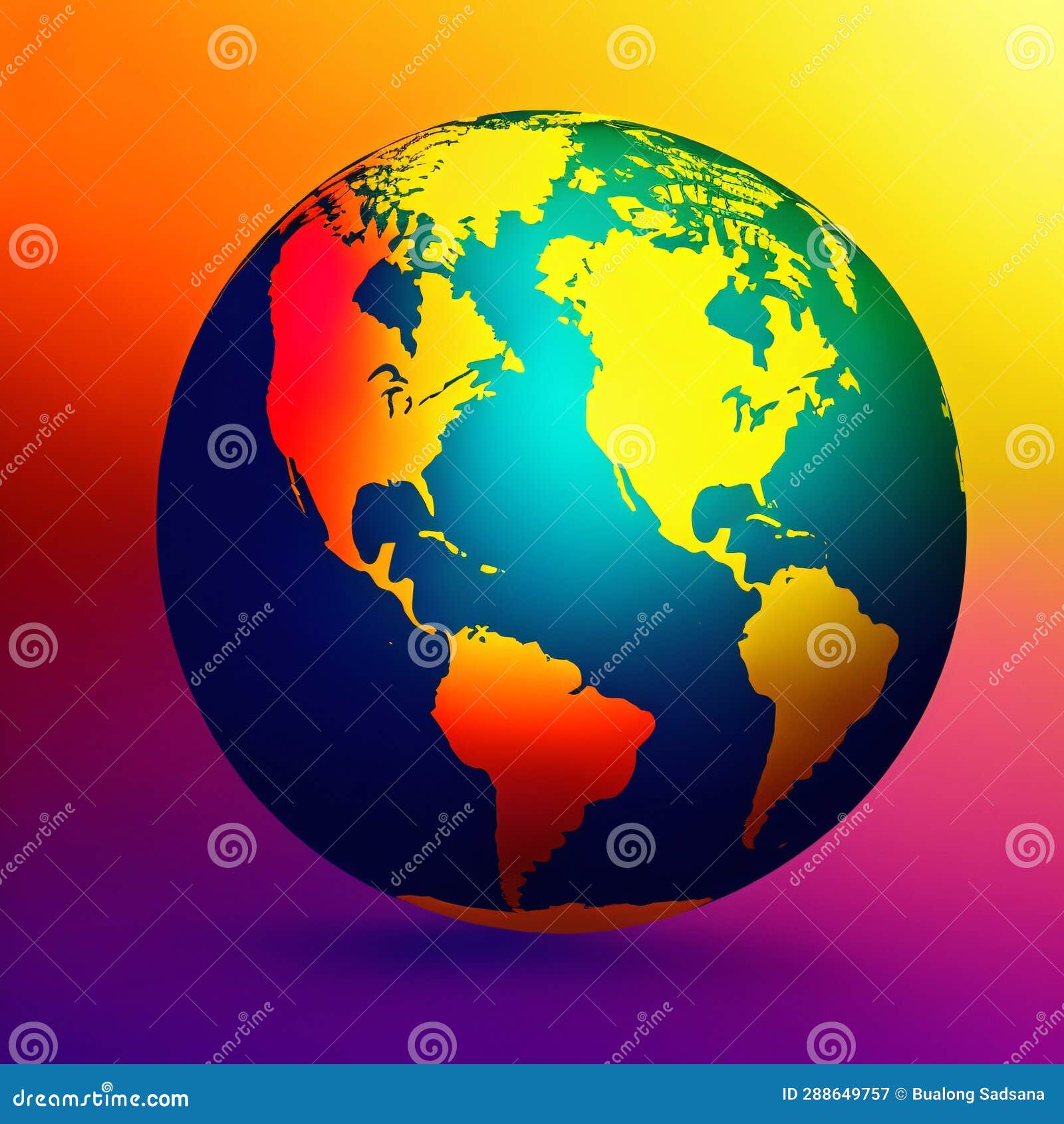 Digital Data Globe - Abstract of a Scientific Technology Data Network ...