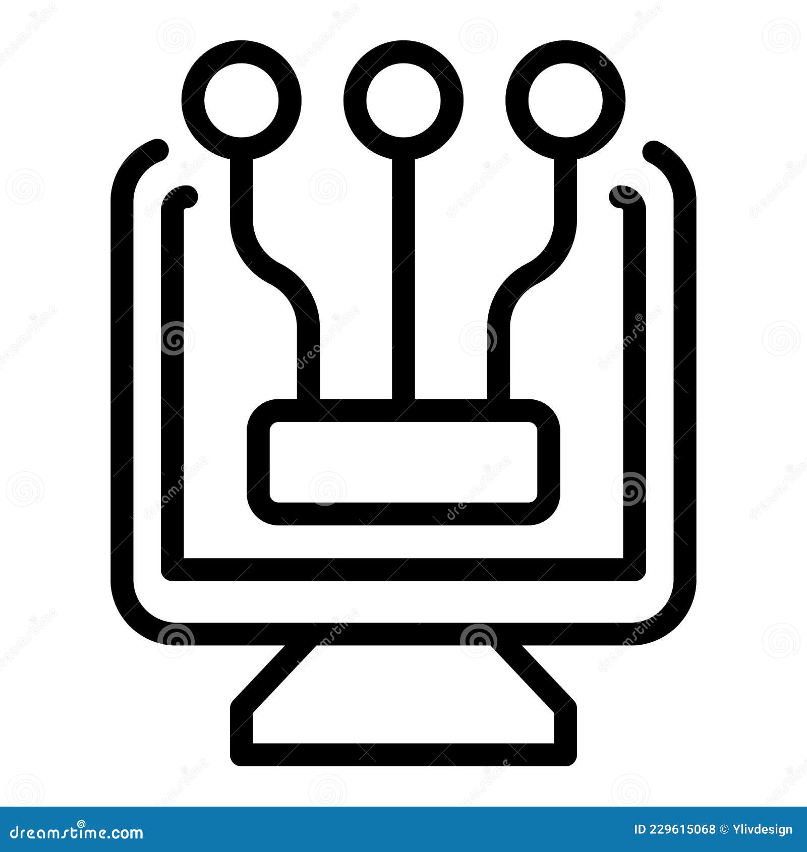 Digital Data Icon Outline Vector. Business Technology Stock Vector ...