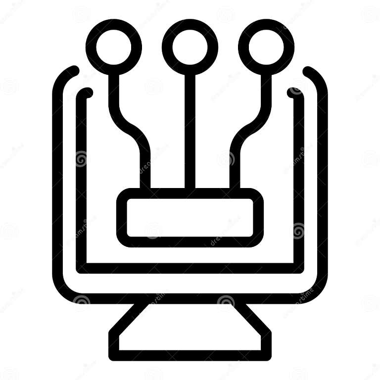 Digital Data Icon Outline Vector. Business Technology Stock Vector ...