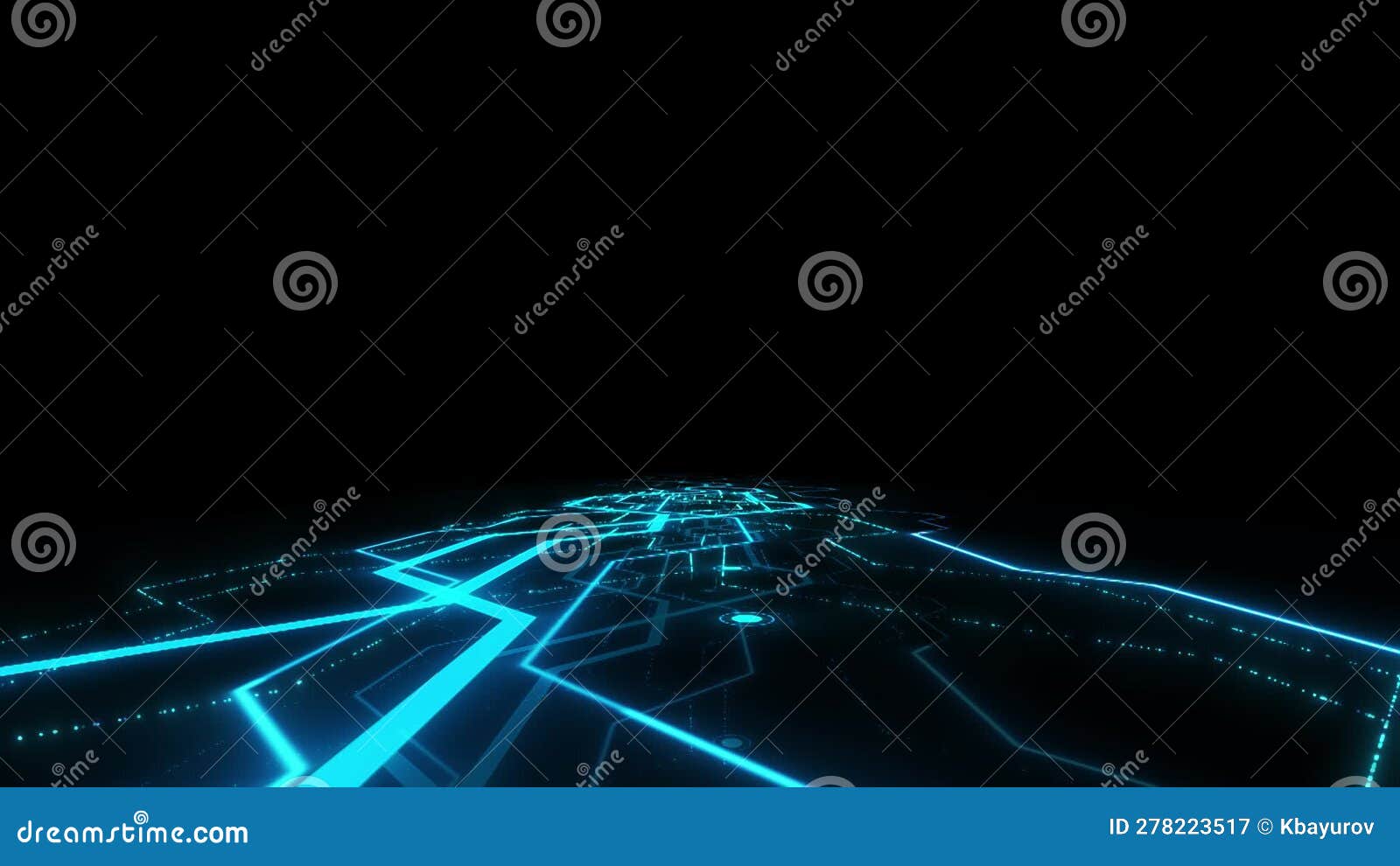 Digital Data Moving on Circuit Board and CPU Loop Backgrounds Stock ...