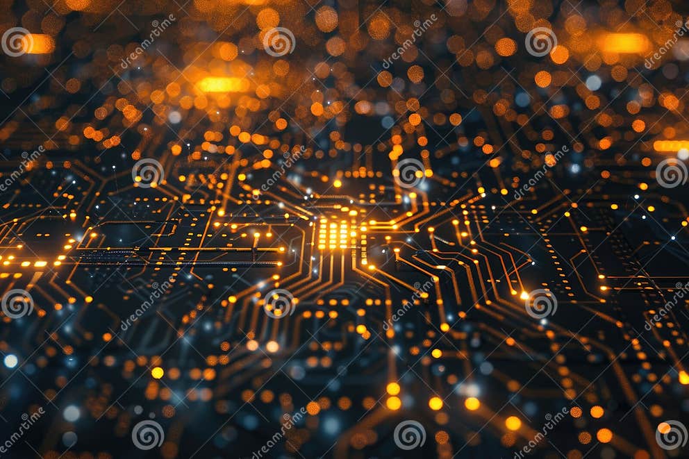 Digital Data Moving on Circuit Board and Integrated Microchip ...