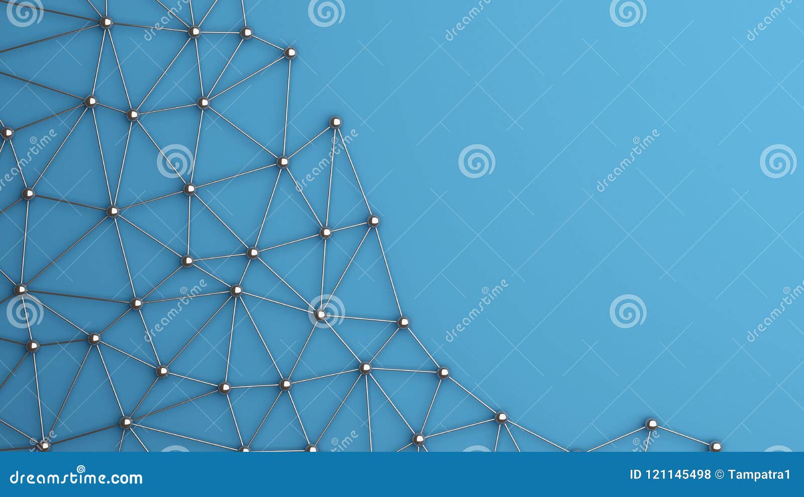 Digital Data and Network Connection Triangle Lines and Spheres Stock ...