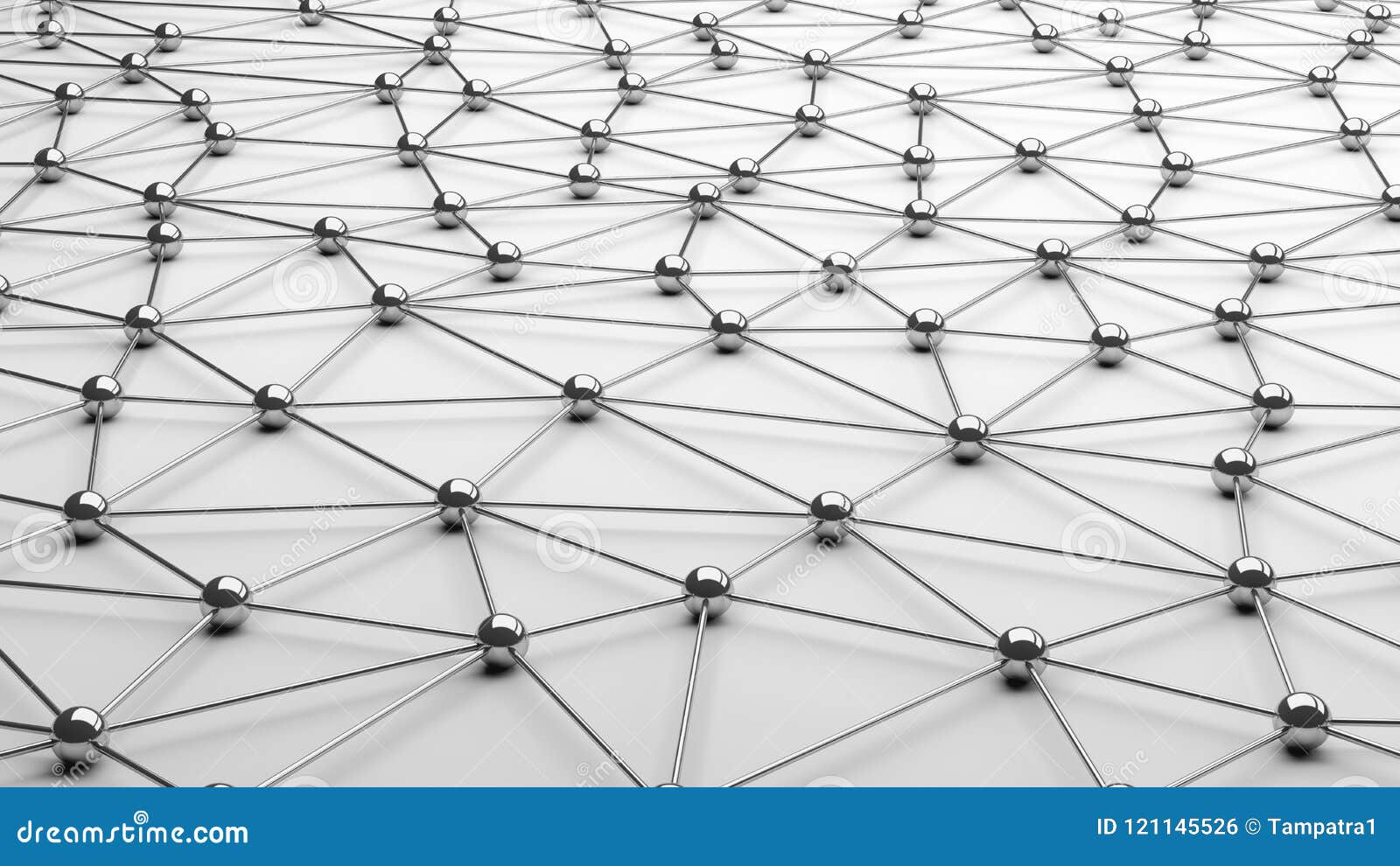 Digital Data and Network Connection Triangle Lines and Spheres Stock ...