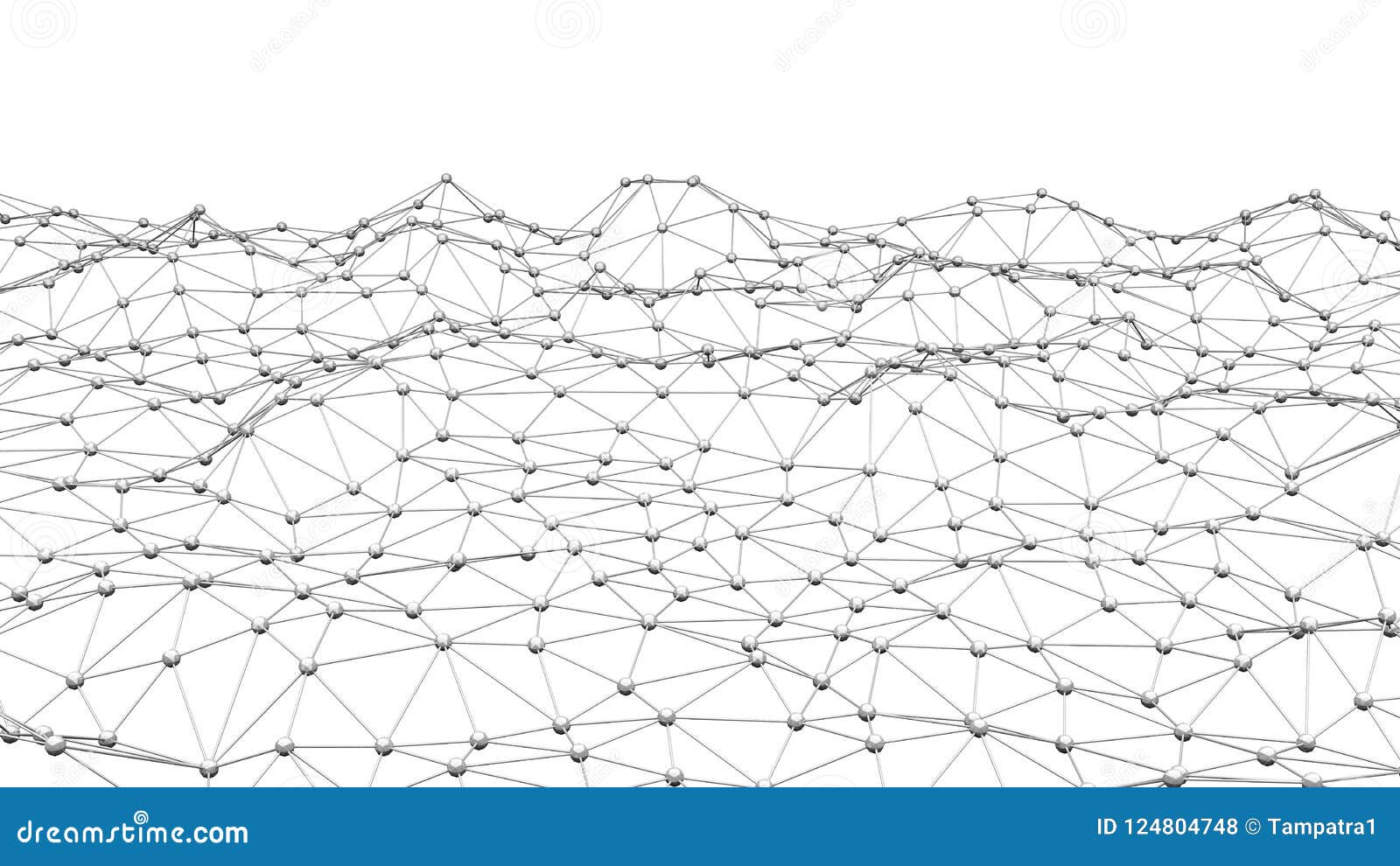 Digital Data and Network Connection Triangle Lines and Spheres I Stock ...