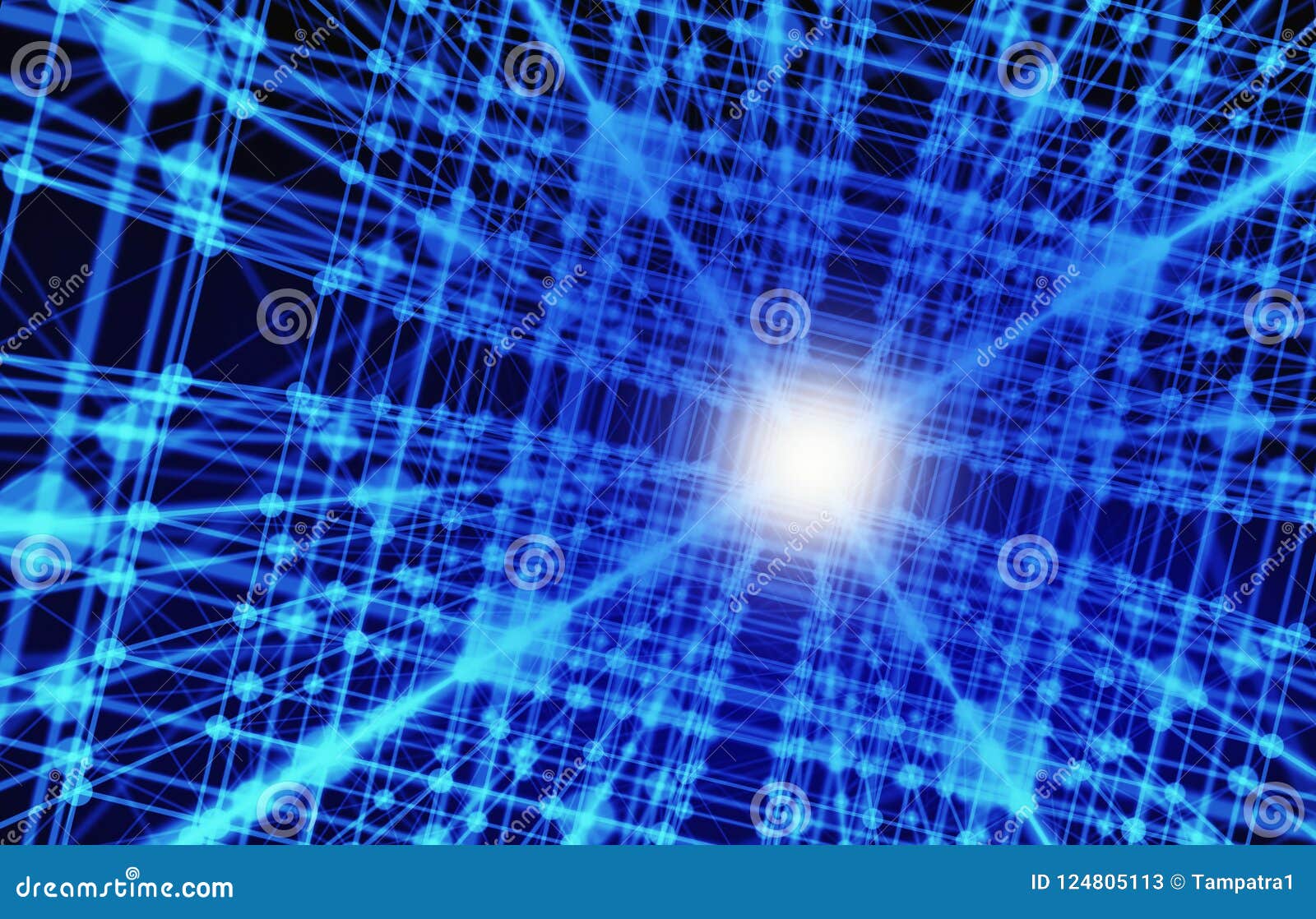 Digital Data and Network Connection Triangle Lines and Spheres I Stock ...