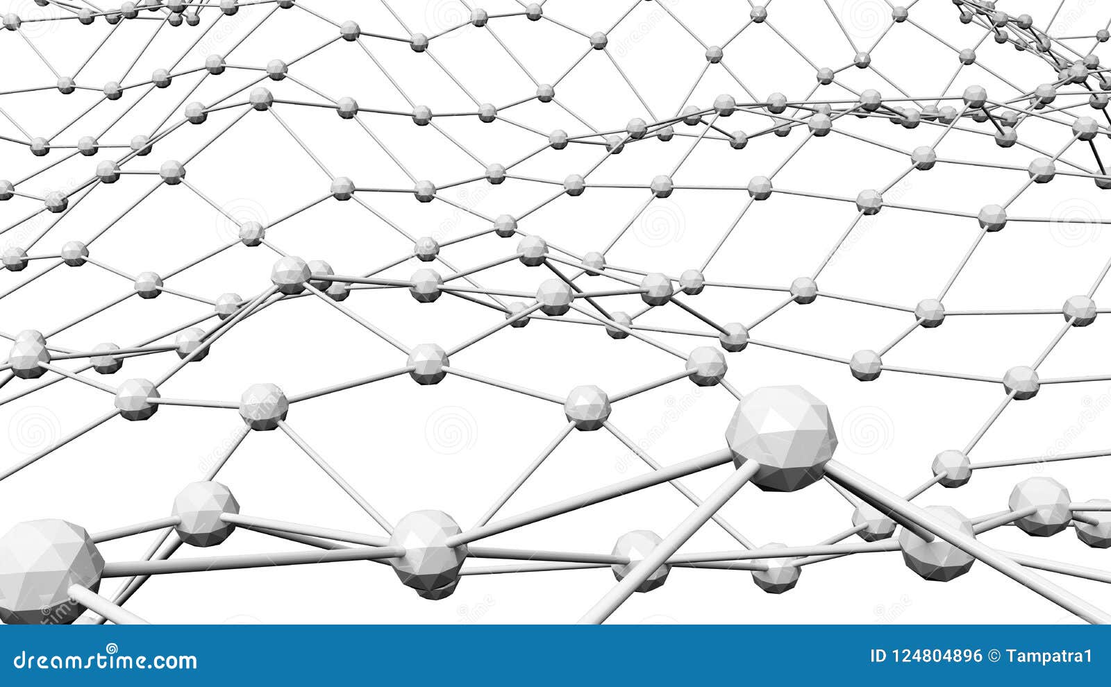 Digital Data and Network Connection Triangle Lines and Spheres I Stock ...