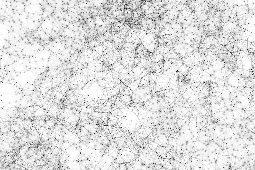 Digital Data and Network Connection Triangle Lines for Technology ...