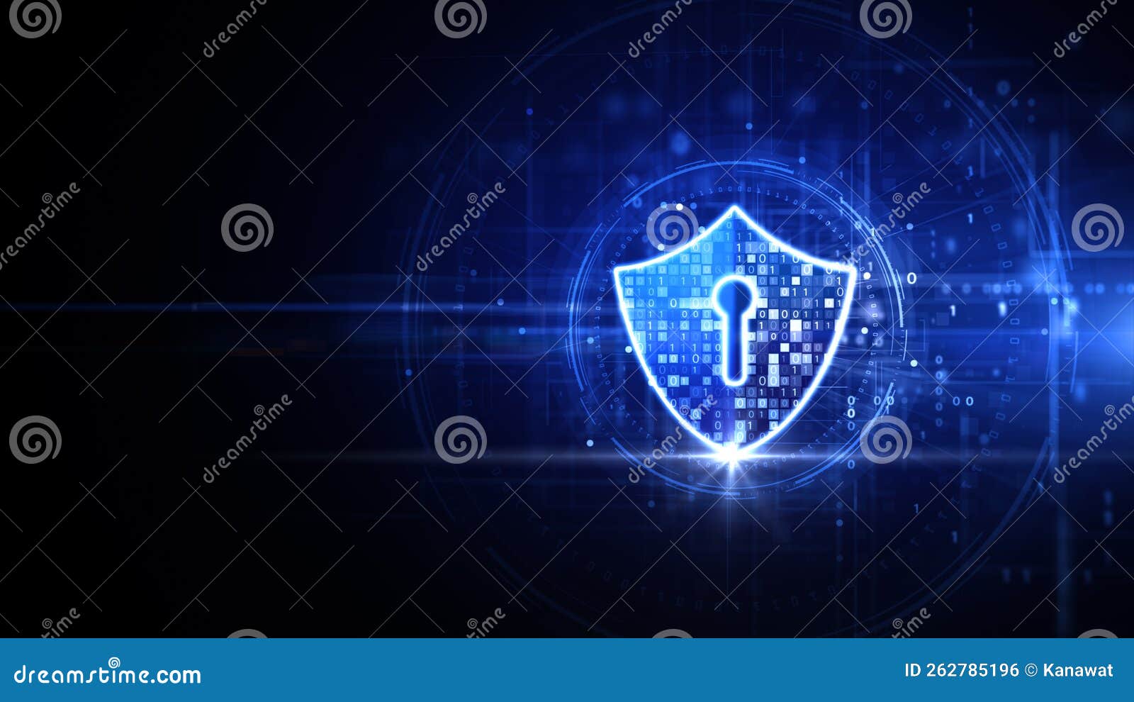 Digital Data Network Protection, Blue Shield Icon Cybersecurity, Future ...