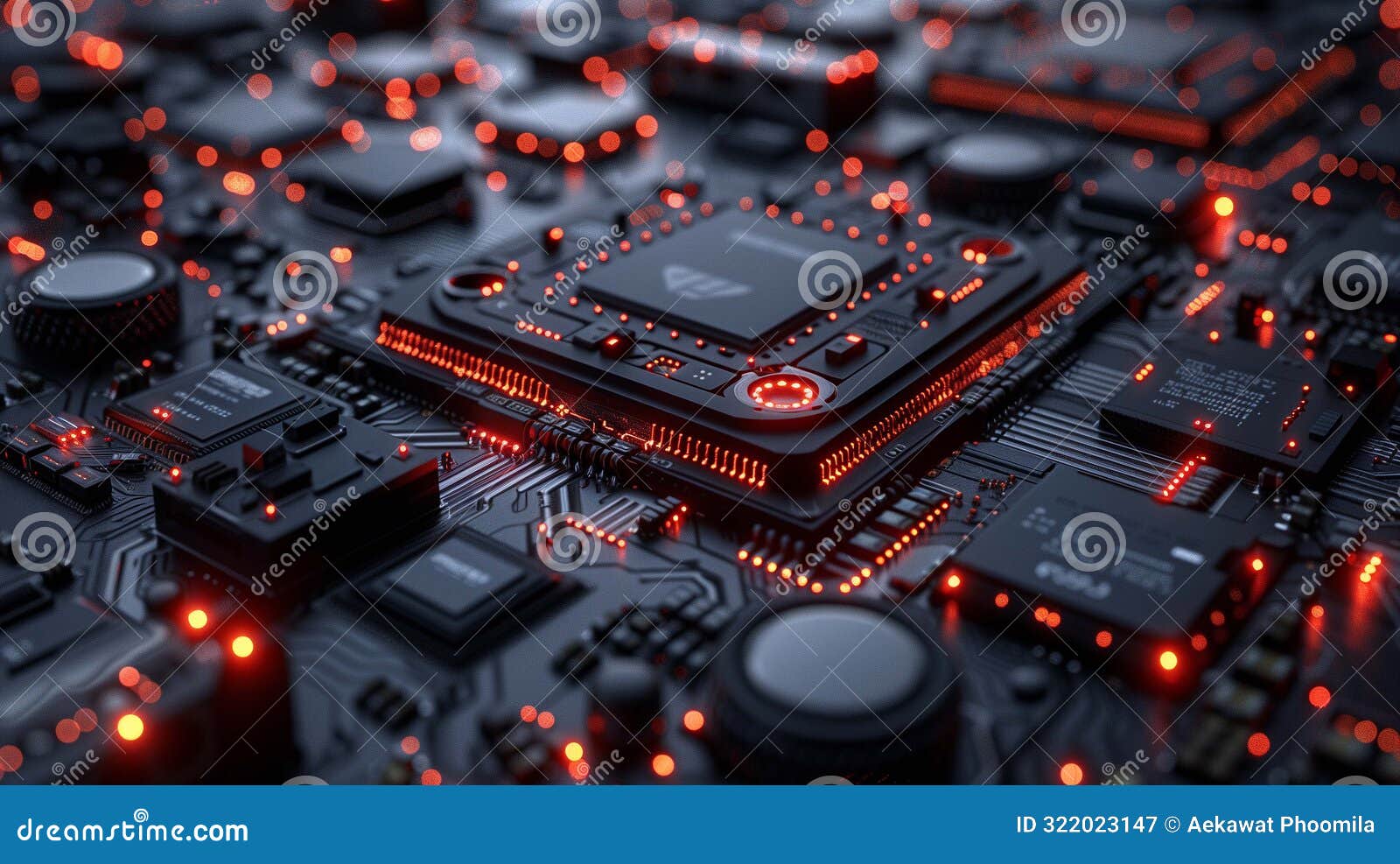 Digital Data Pathways Visualized in an Intricate 3D Technological ...