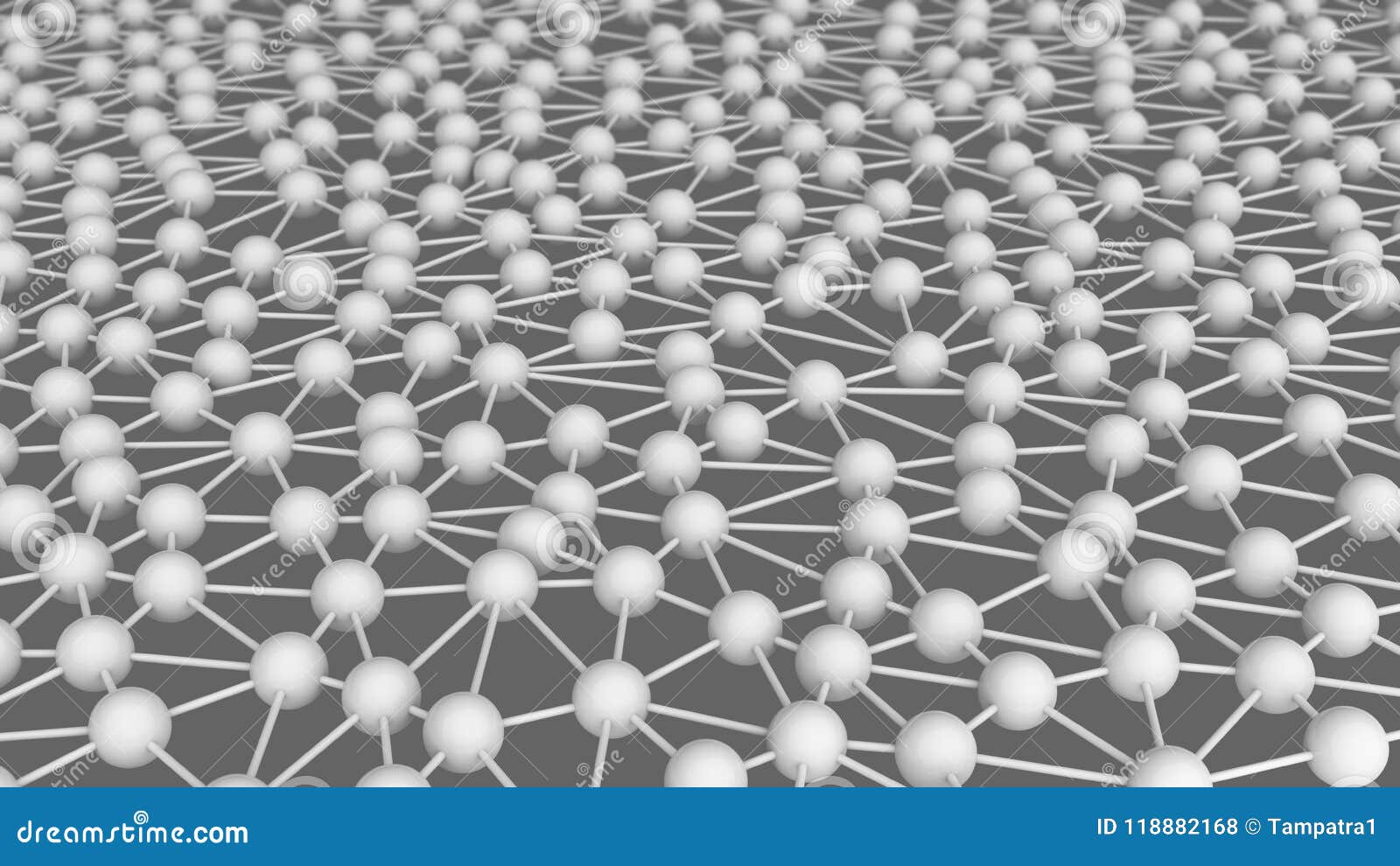 Digital Data Points and White Network Connection Lines on Grey Stock ...