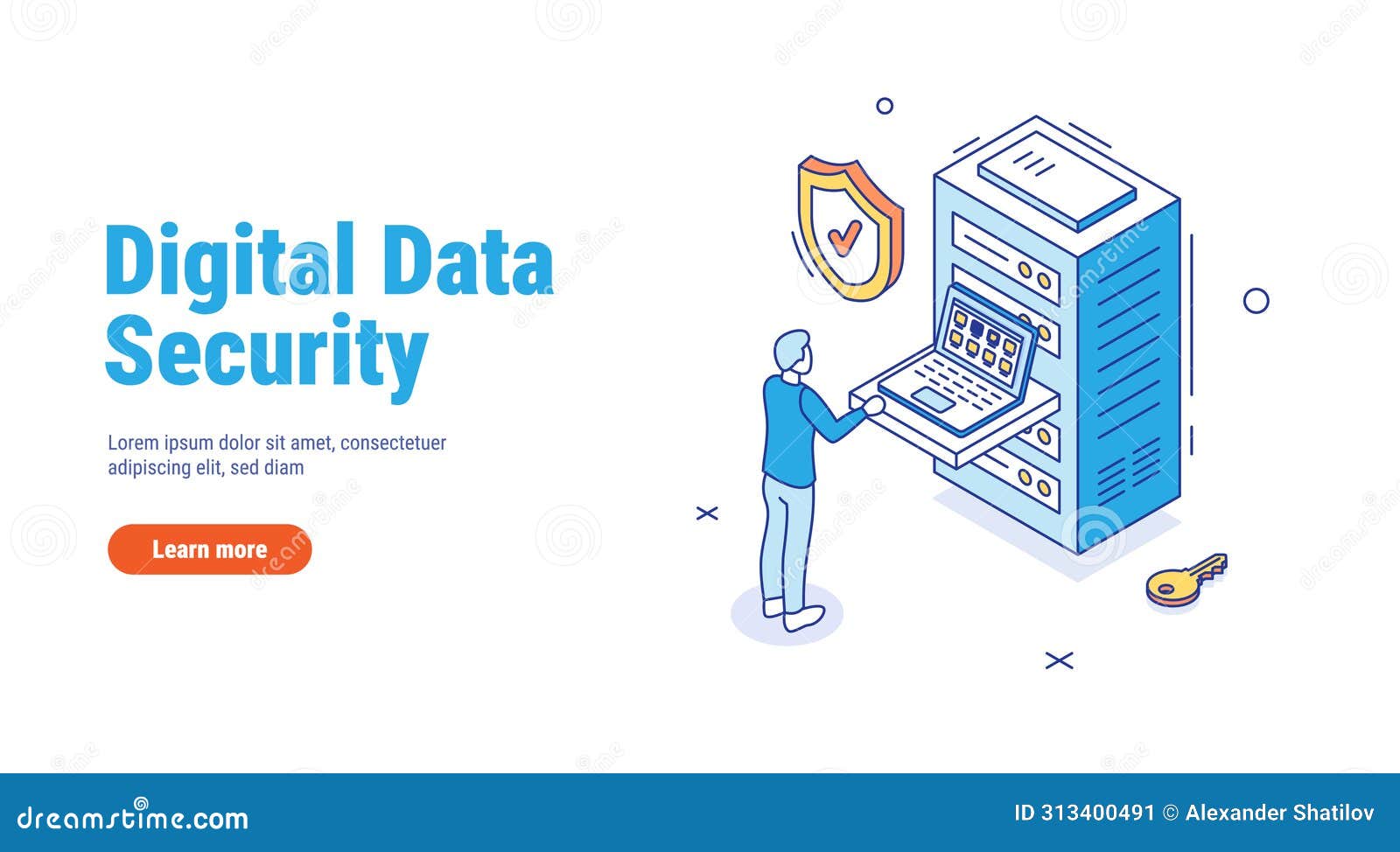 Digital Data Security Outline Concept. System Administrator Configures ...