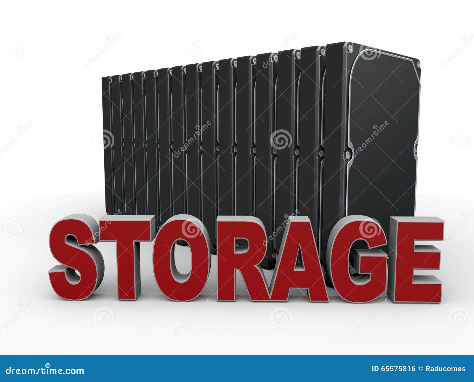 Digital Data Storage Concept Stock Illustration - Illustration of ...