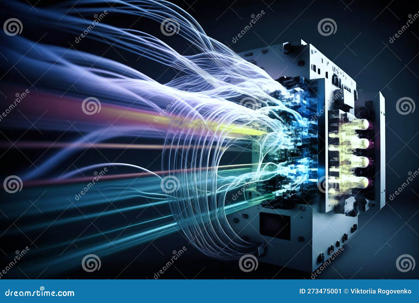 Digital Data Stream. Cyberbit Data Flow Stock Illustration ...