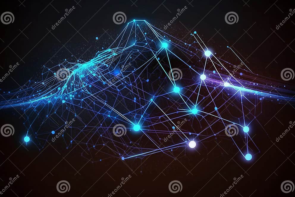 Digital Data Stream. Cyberbit Data Flow Stock Illustration ...